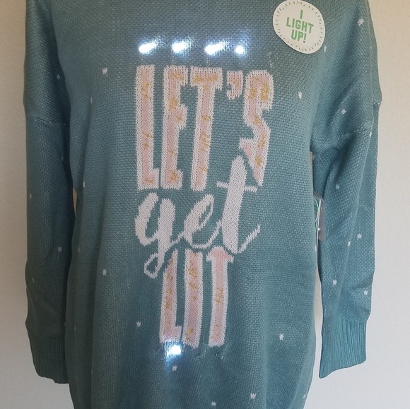 Honeydew Intimates | Sweaters | Lets Get Lit Light Up Sweater S | Poshmark